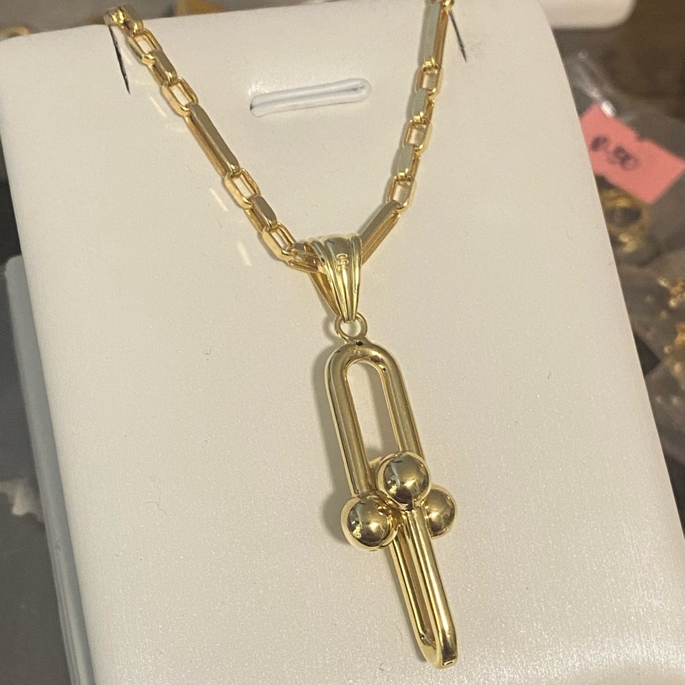 Real 18k Saudi Gold Necklace - Gem